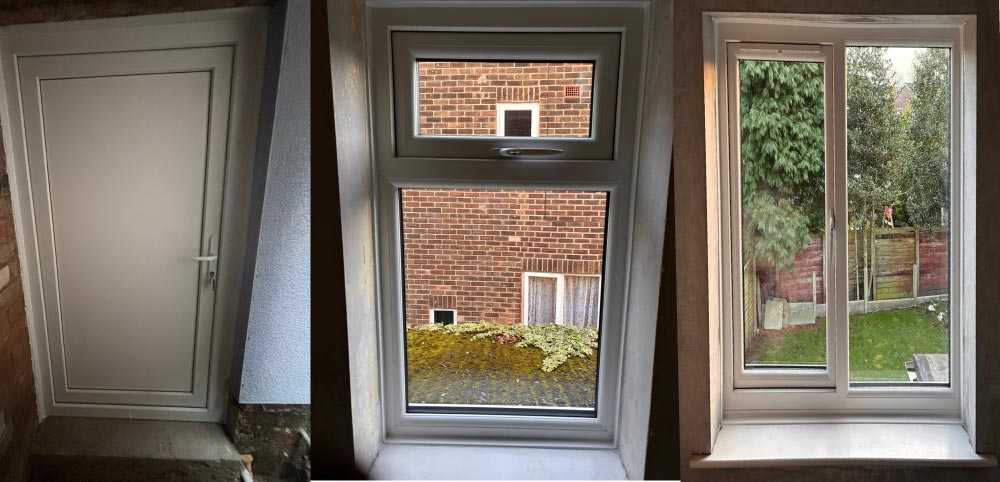 A Recent Installation: White PVCu Double Glazed Windows and Full PVCu ...